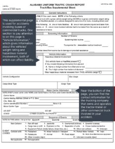 Alabama Uniform Traffic Accident Report : Attorney Dean Waite